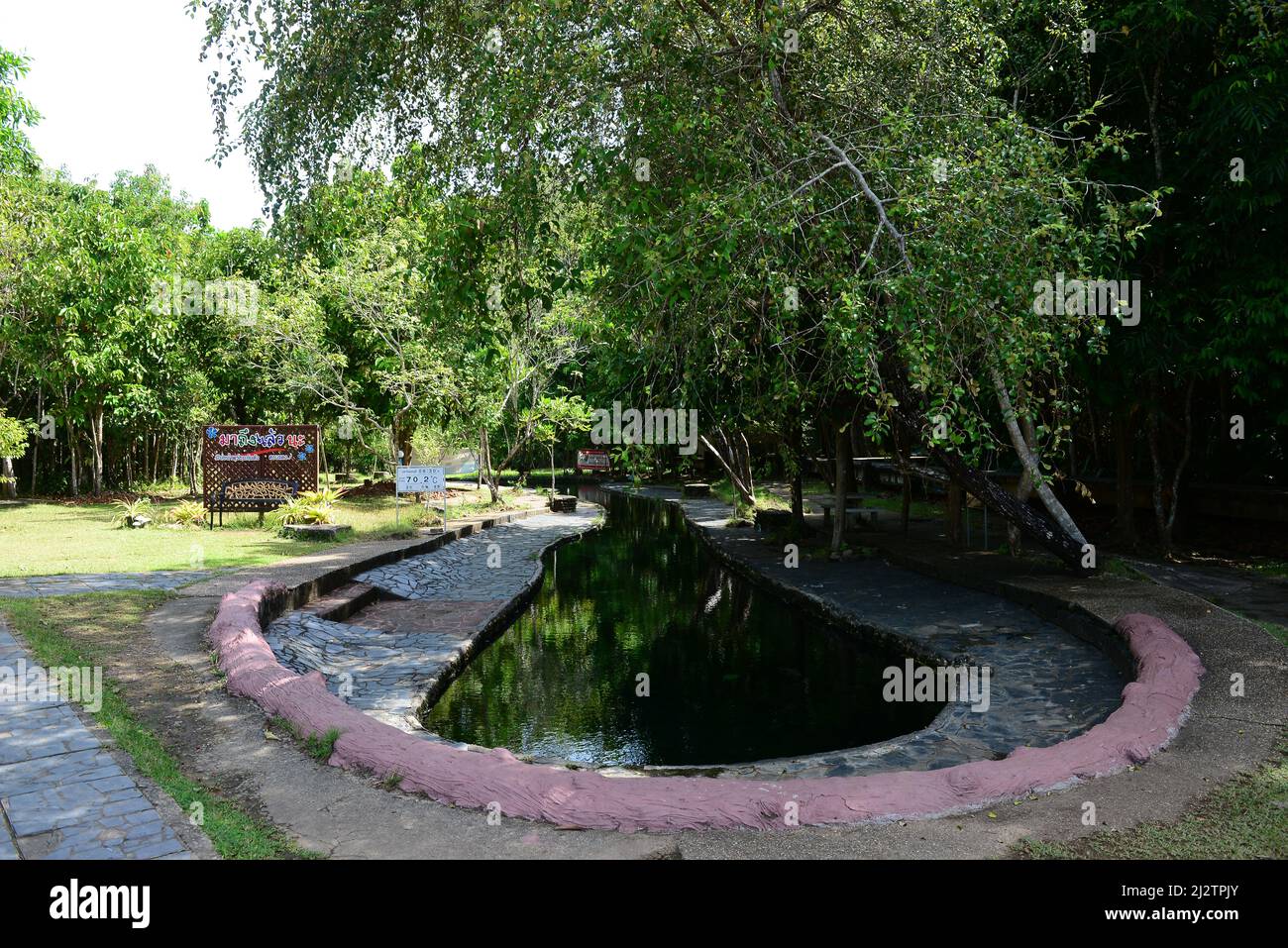 TRANG, THAILAND - March 23, 2022 : Kantang Hot Spring Forest Park, The ...