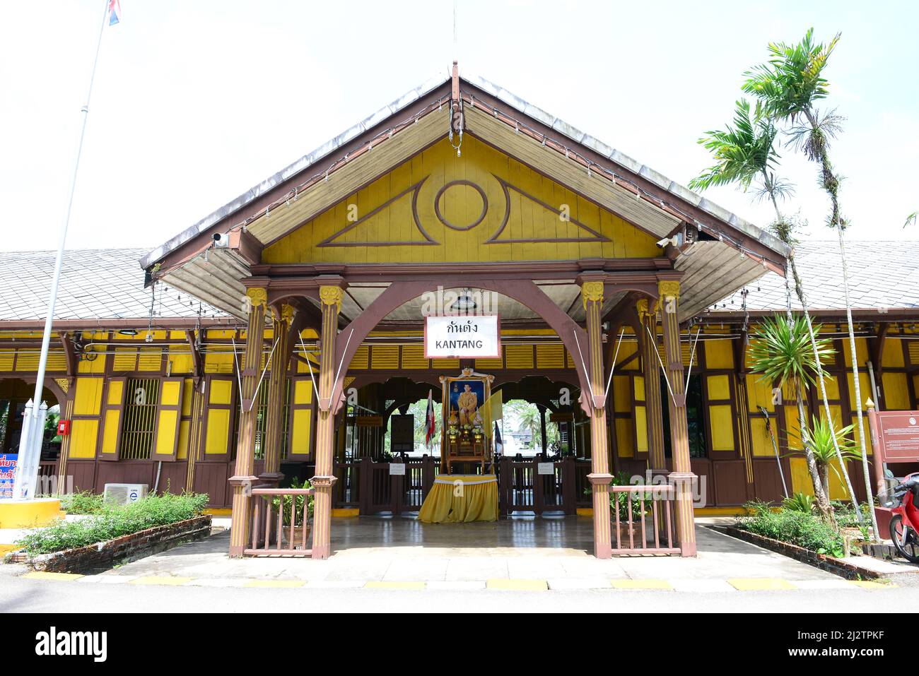 TRANG, THAILAND - March 23, 2022 : Kantang Train Station, It is the ...