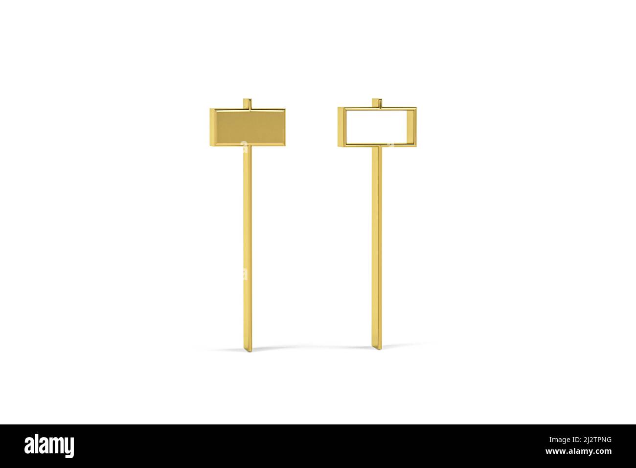 Golden 3d candlestick chart icon isolated on white background - 3d ...
