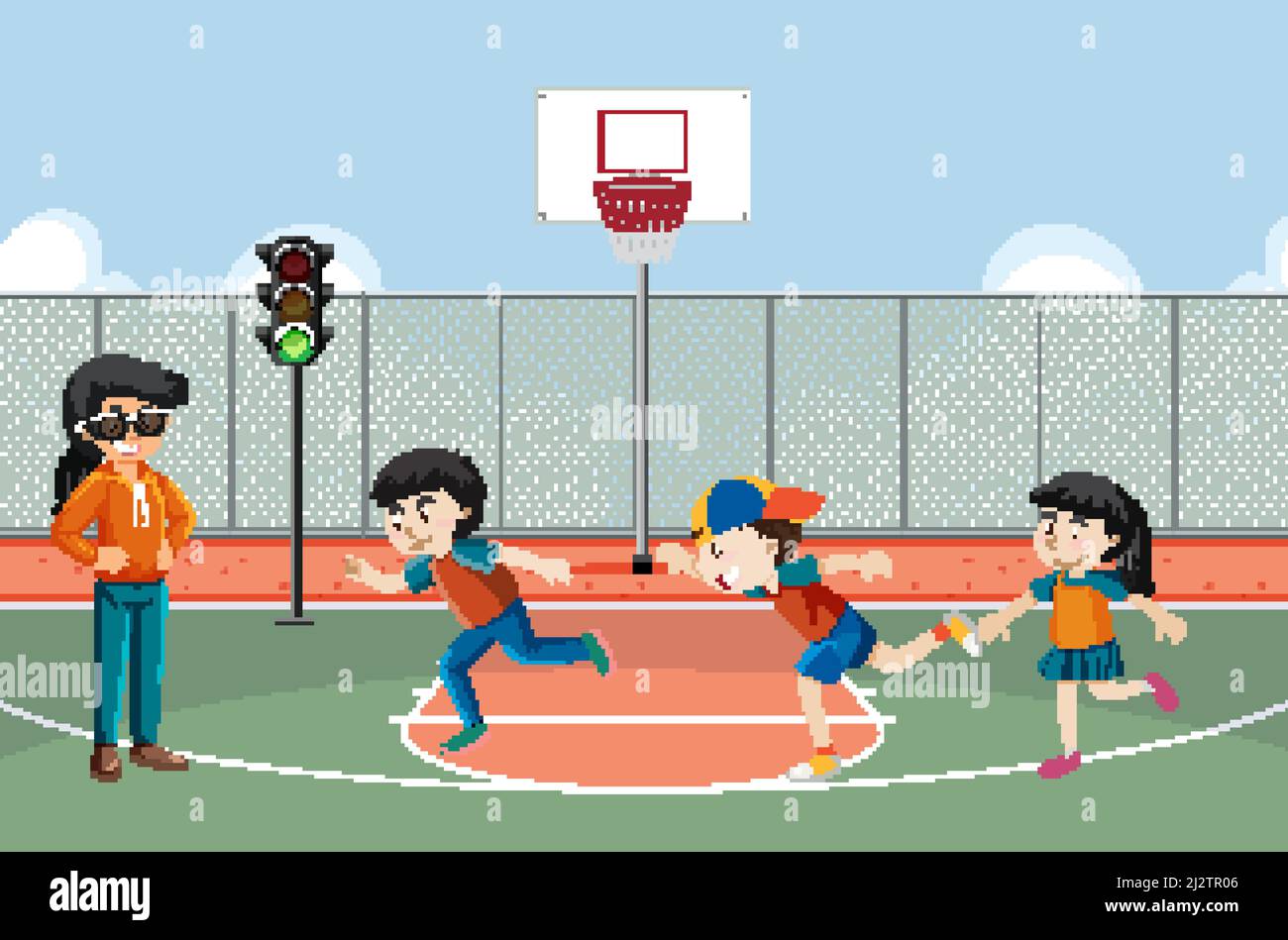 Kids in a school field trip illustration Stock Vector Image & Art - Alamy