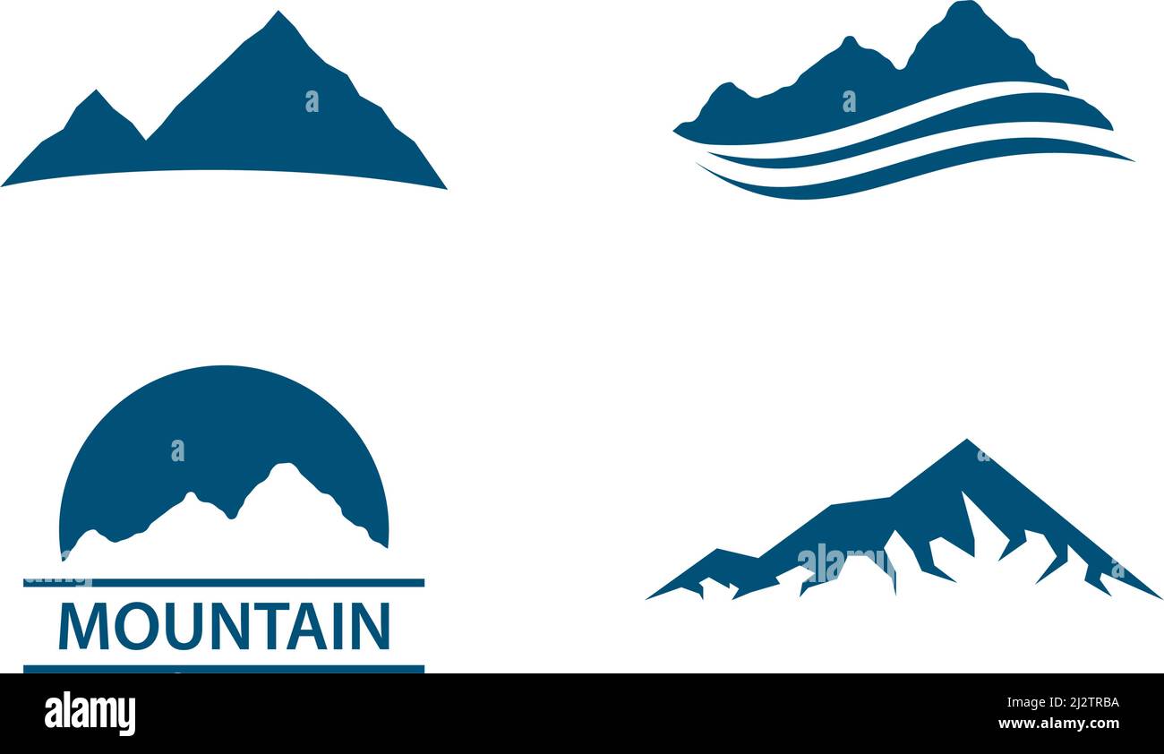 Mountain Logo Business Template Vector Stock Vector Image & Art - Alamy