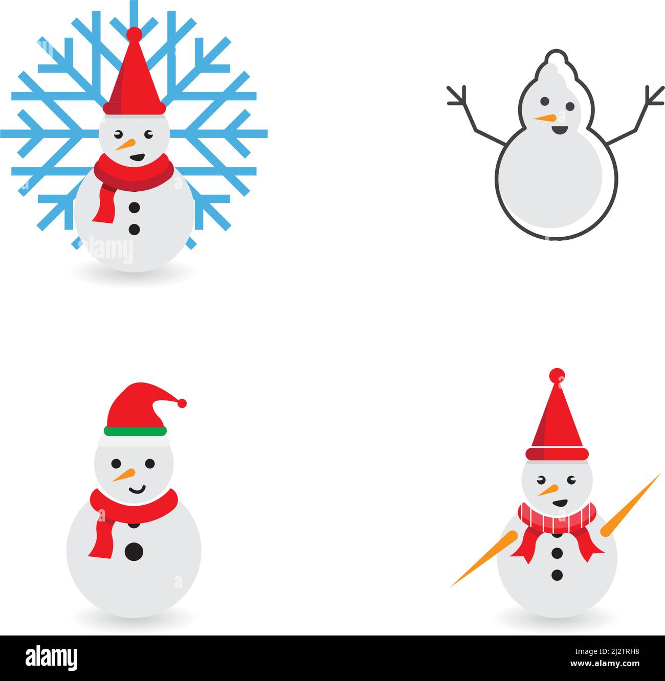 Snow man design illustration vector design Stock Vector Image & Art - Alamy
