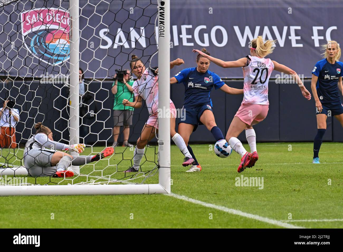 San Diego, California, USA. 02nd Apr, 2022. San Diego Wave FC forward ...