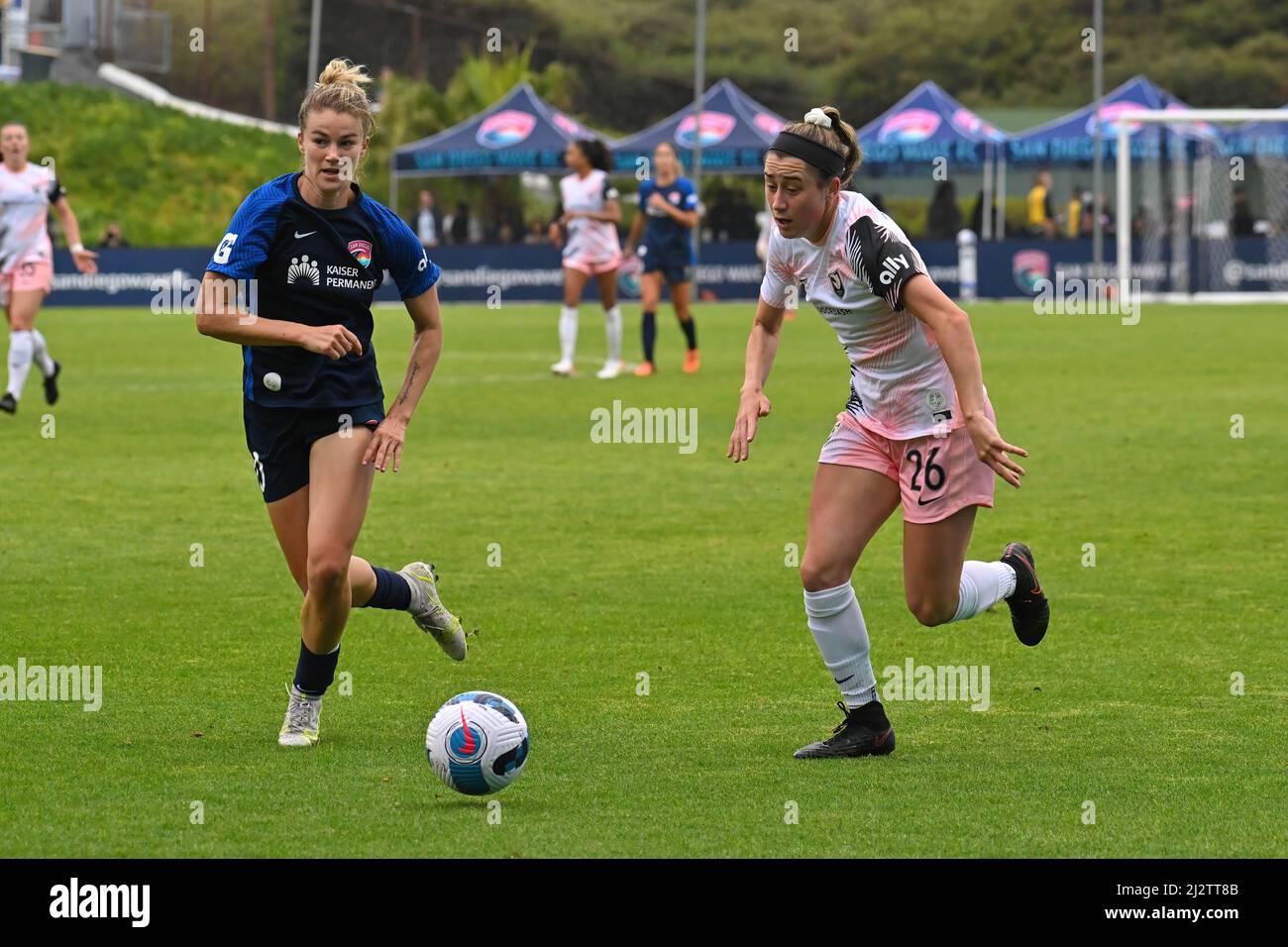 San Diego, California, USA. 02nd Apr, 2022. San Diego Wave FC defender ...
