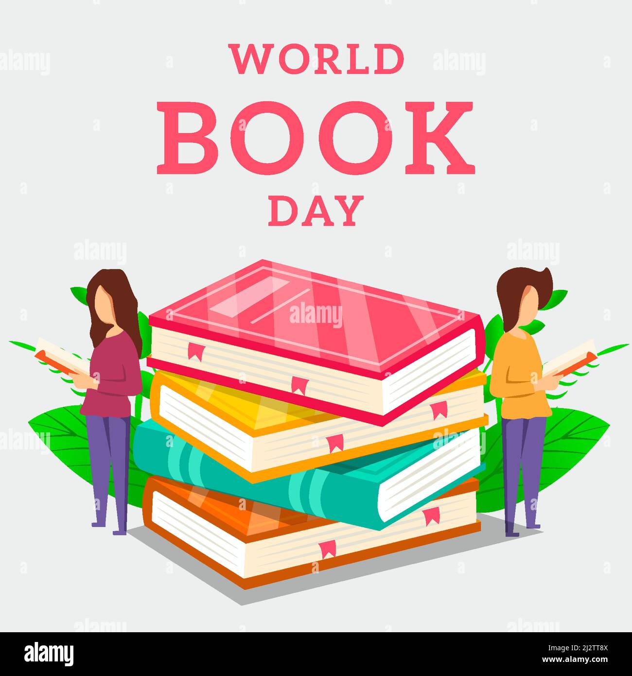 Book world day reading Stock Vector Images - Alamy