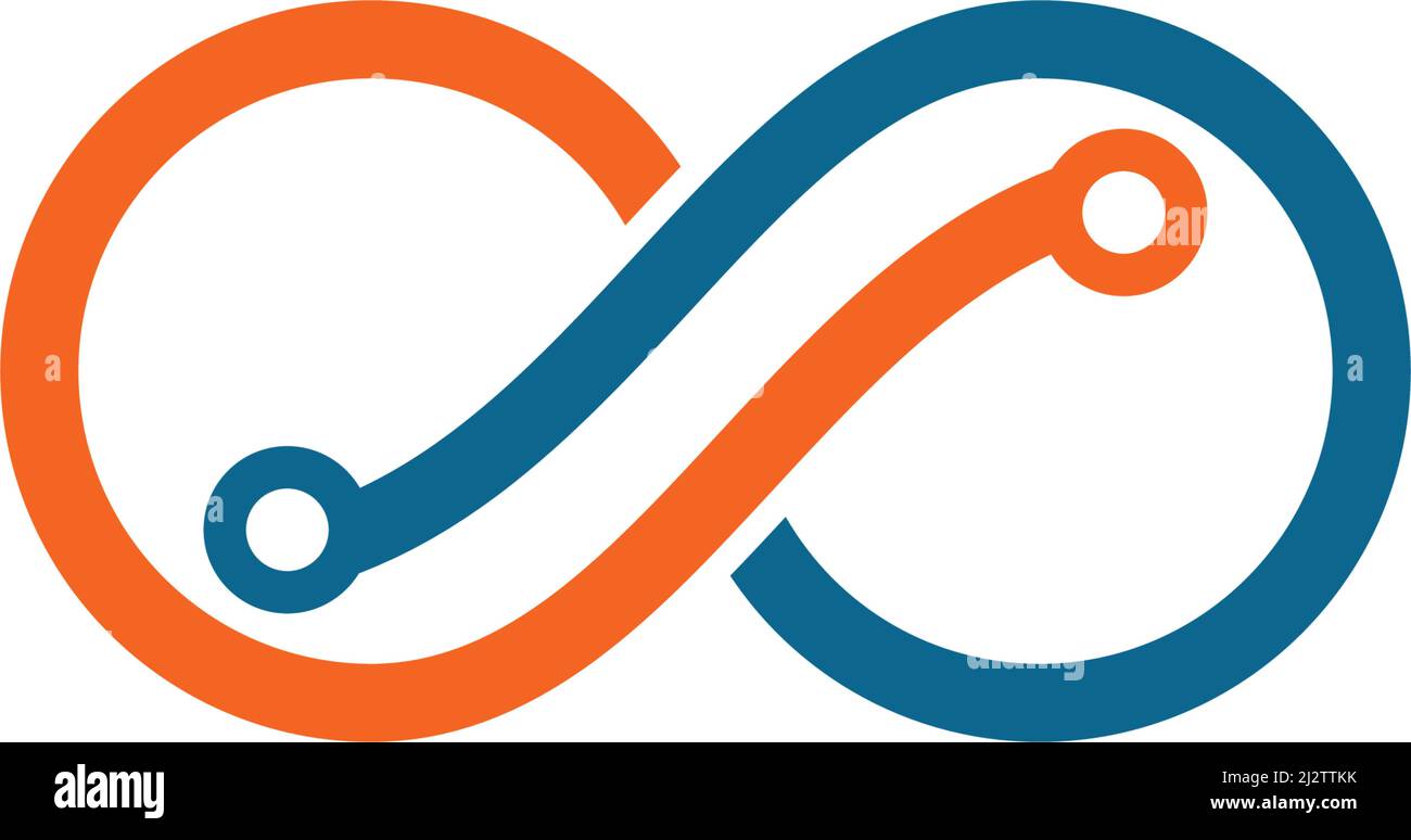 Infinity technology logo Vector template design Stock Vector Image ...