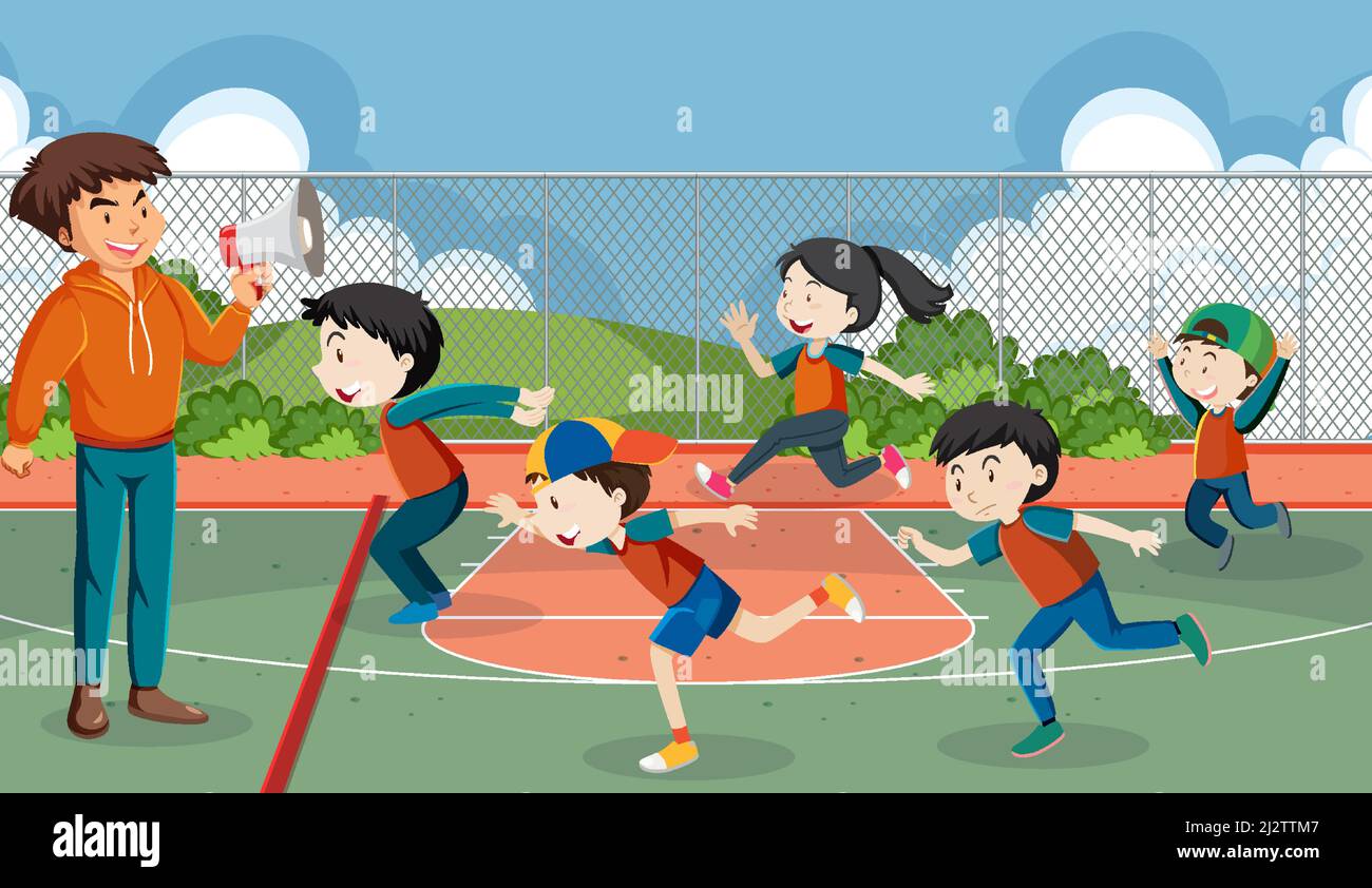 Physical learning primary school Stock Vector Images - Alamy