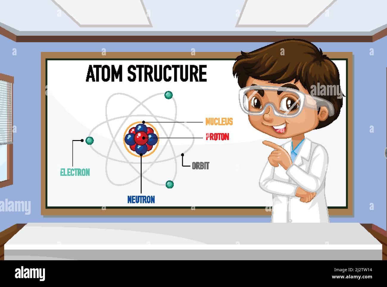 Science experiment for kids concept illustration Stock Vector Image ...