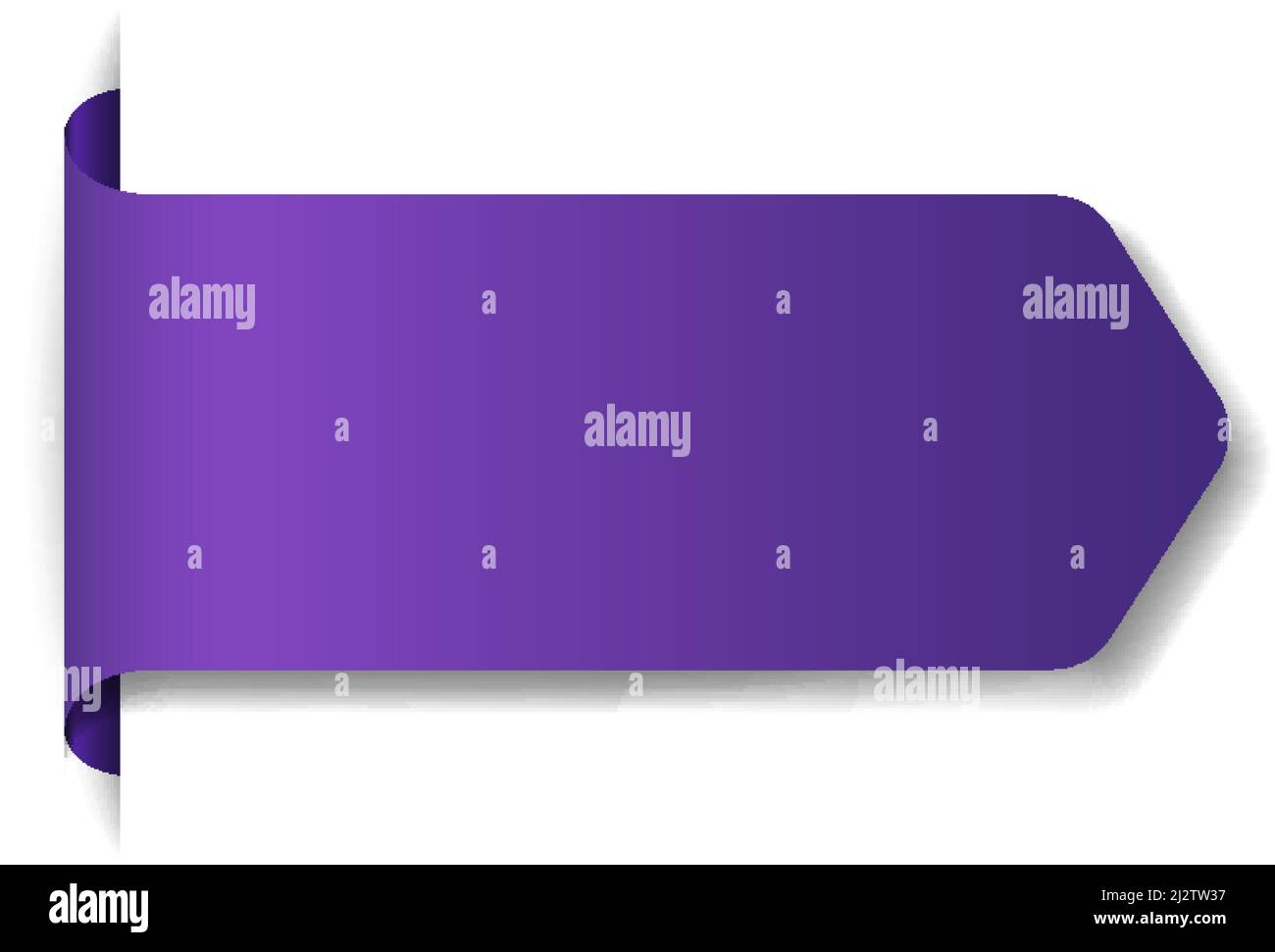 Violet banner design on white background illustration Stock Vector ...