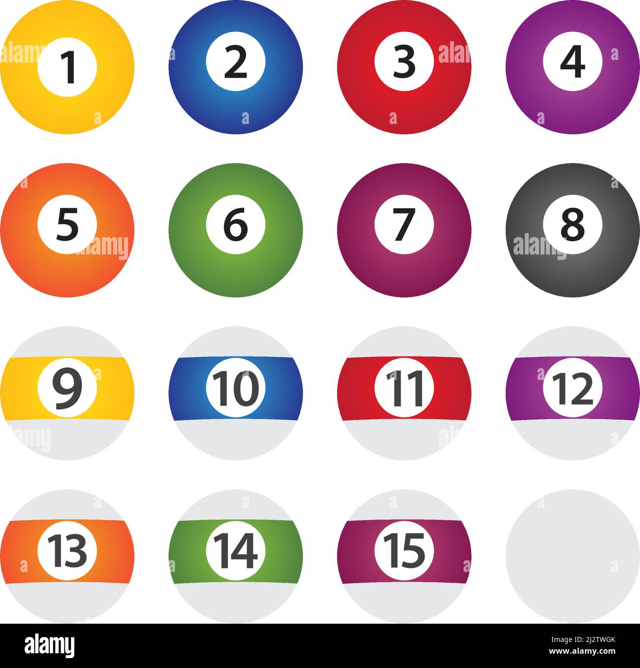 Ball Billiard icon vector illustration template Stock Vector Image ...