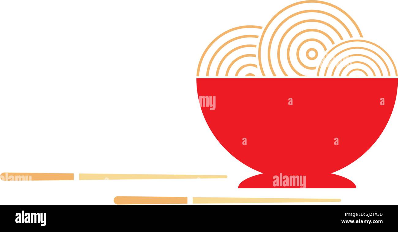 Noodle bowl logo design vector ilustration template Stock Vector Image ...