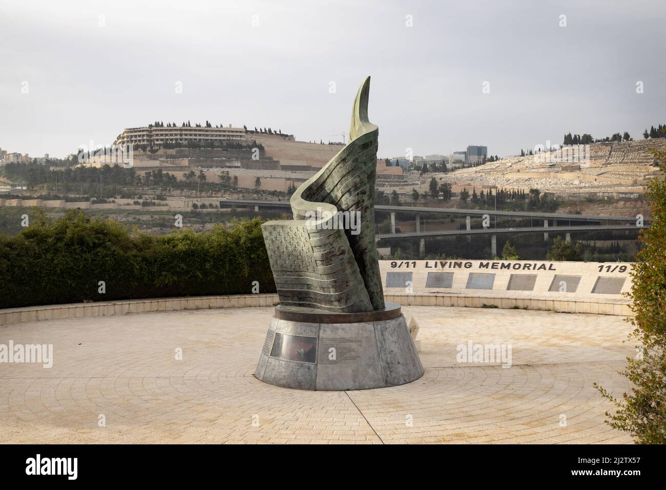 Jerusalem 9 11 memorial Stock Photo - Alamy