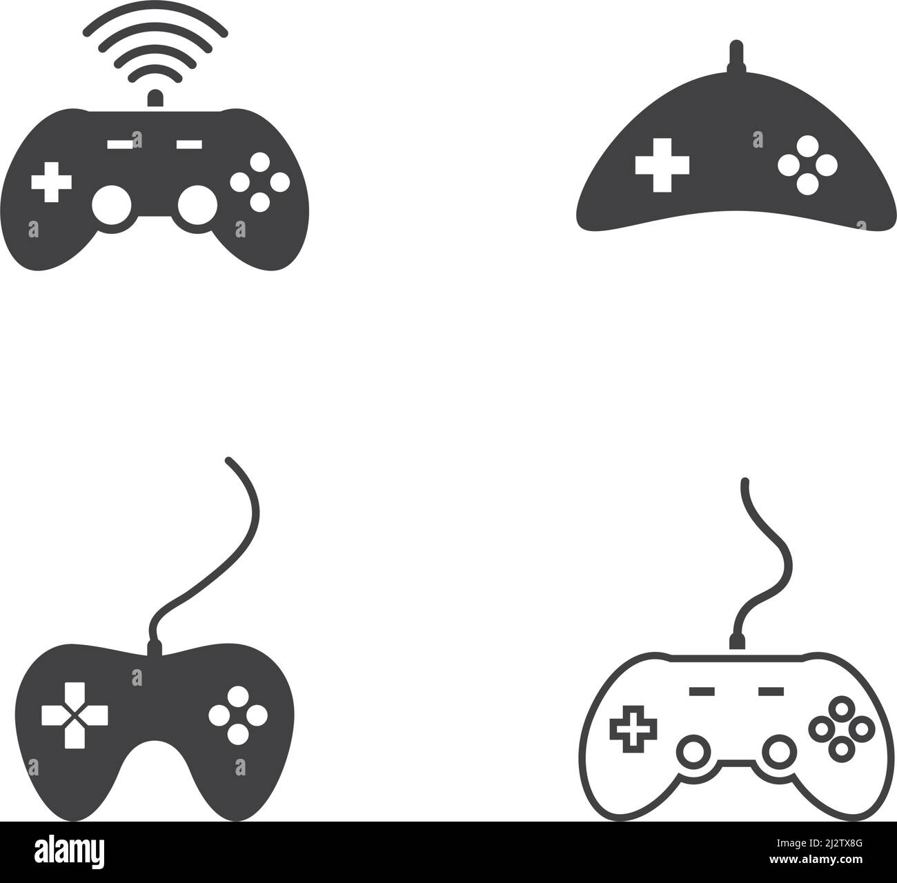 Joystick logo illustration vector template Stock Vector Image & Art - Alamy
