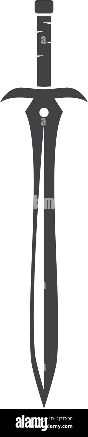 Sword logo vector flat design Stock Vector Image & Art - Alamy