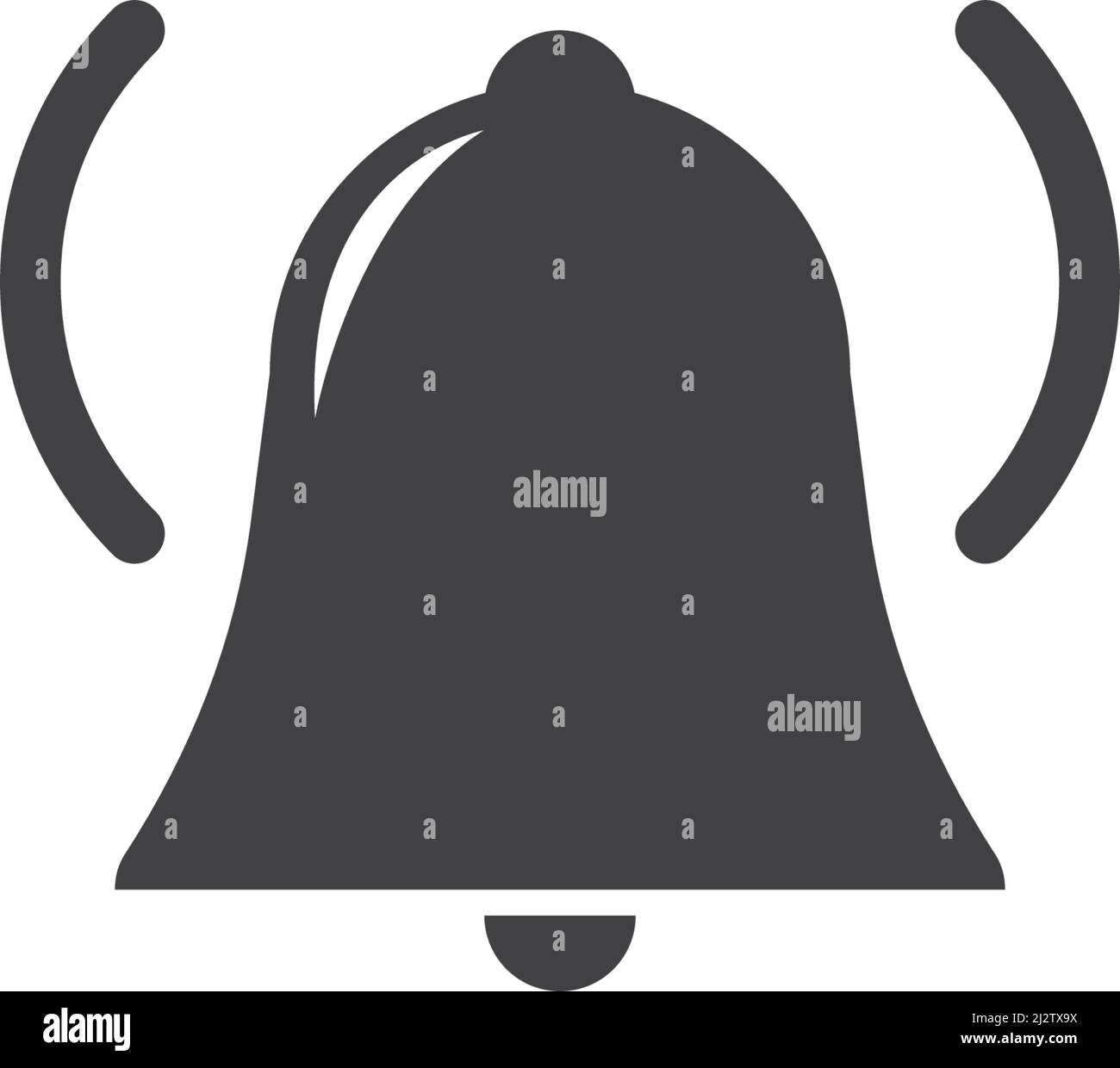 Bell icon illustration logo vector template Stock Vector Image & Art ...