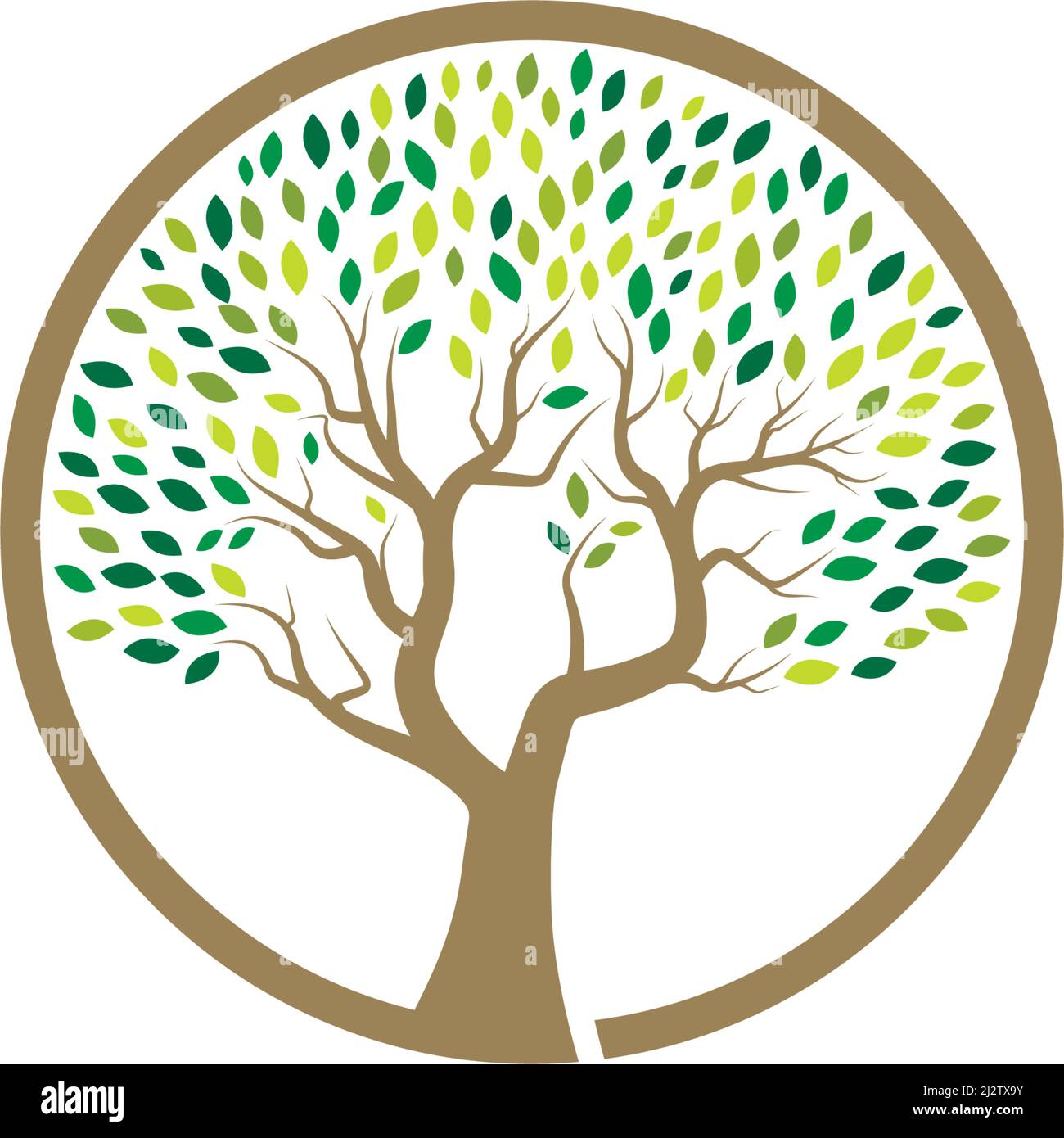 Tree logo template vector illustration Stock Vector Image & Art - Alamy