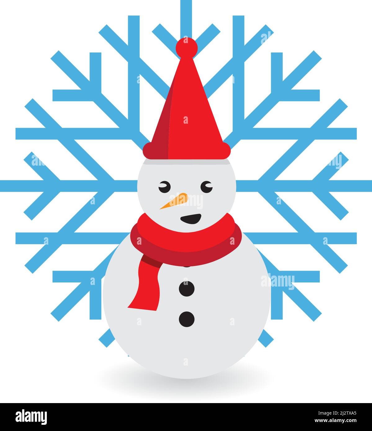 Snow man illustration vector design Stock Vector Image & Art - Alamy