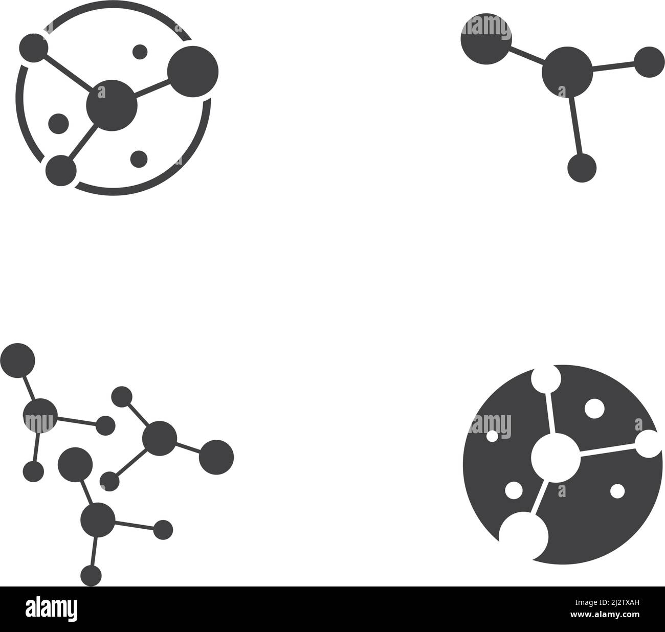 Molecule logo icon illustration vector template Stock Vector Image ...