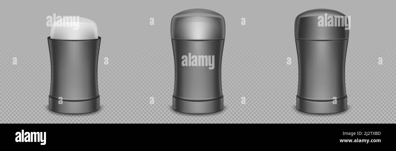 Deodorant stick bottle realistic mockup. Antiperspirant packaging ...
