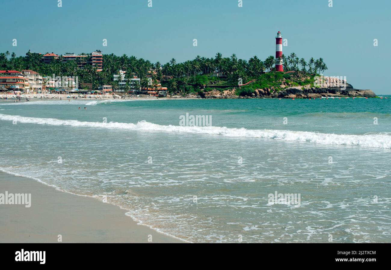 Surf waves on Kollam Beach state Kerala India Stock Photo - Alamy