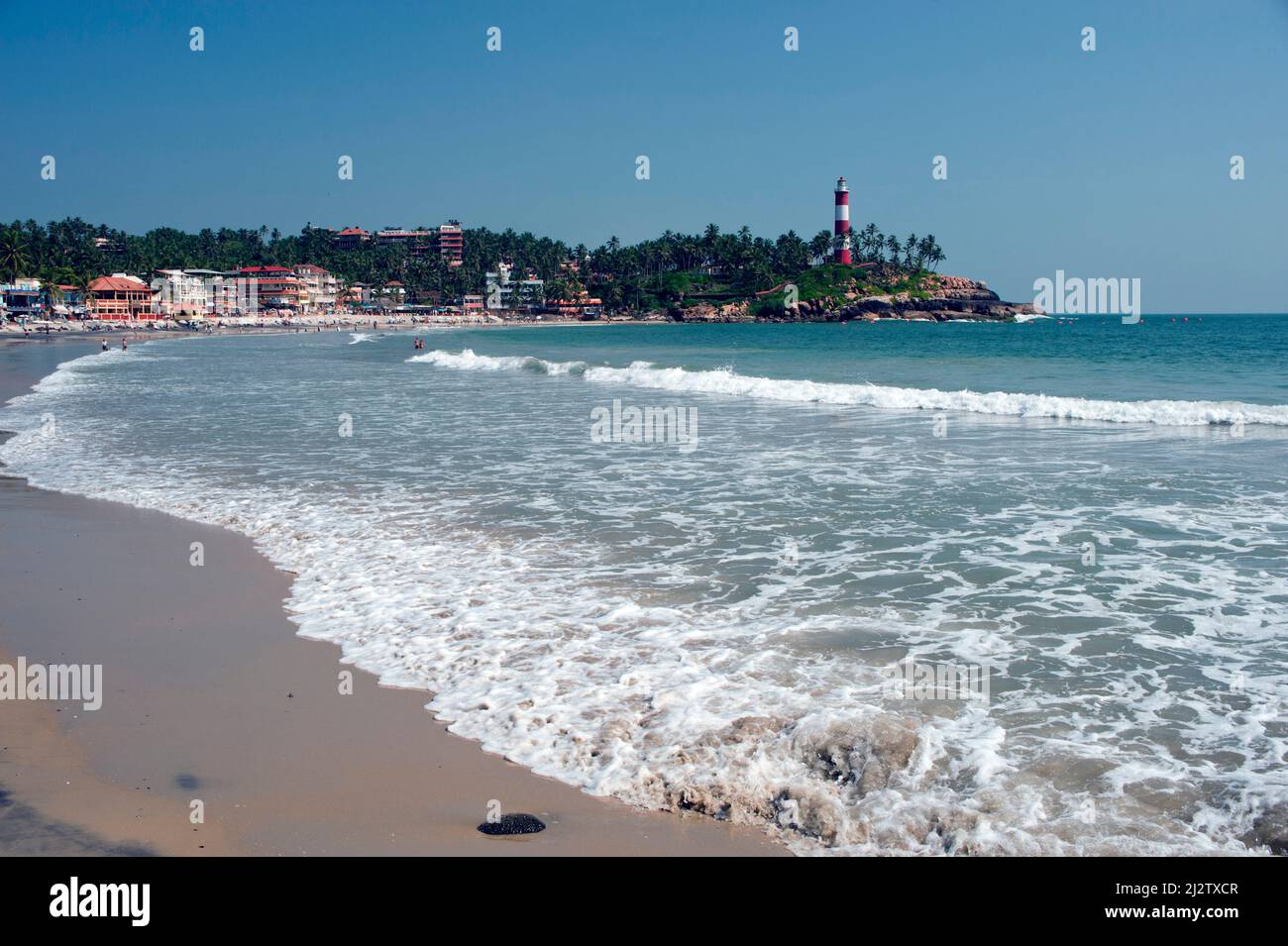 Surf waves on Kollam Beach state Kerala India Stock Photo - Alamy
