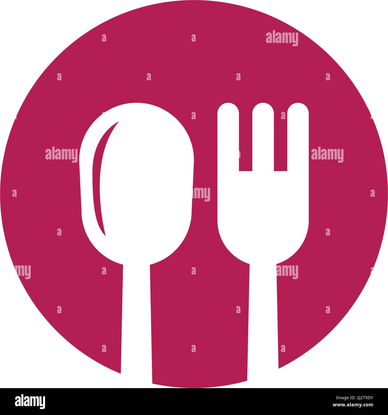 fork and spoon logo vector template Stock Vector Image & Art - Alamy
