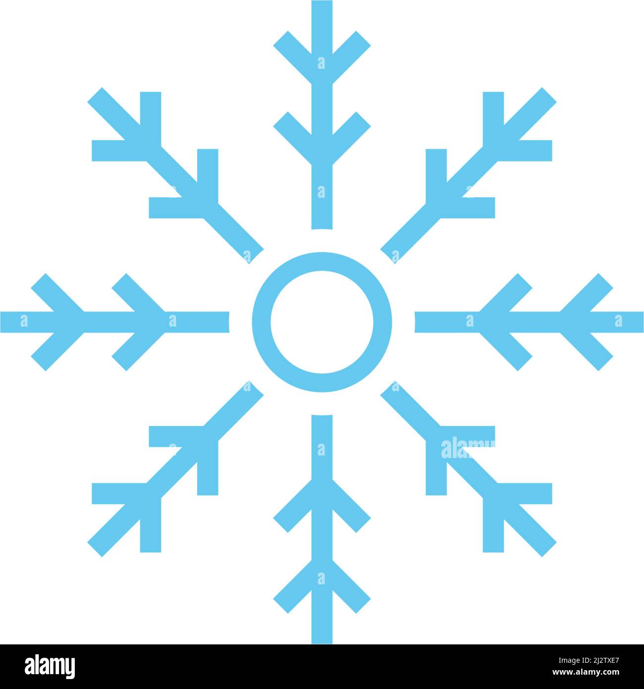 Snowflakes Logo ilustration vector Template Stock Vector Image & Art ...