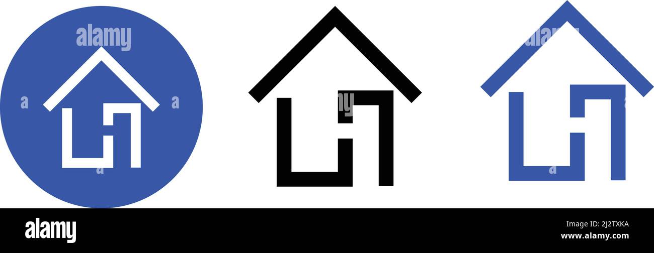 house flat icon vector illustration collection, eps ai format, 100% ...