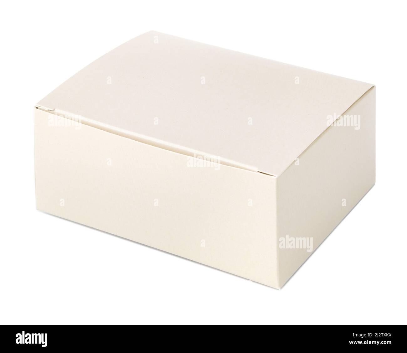 White gift box isolated on white background Stock Photo - Alamy