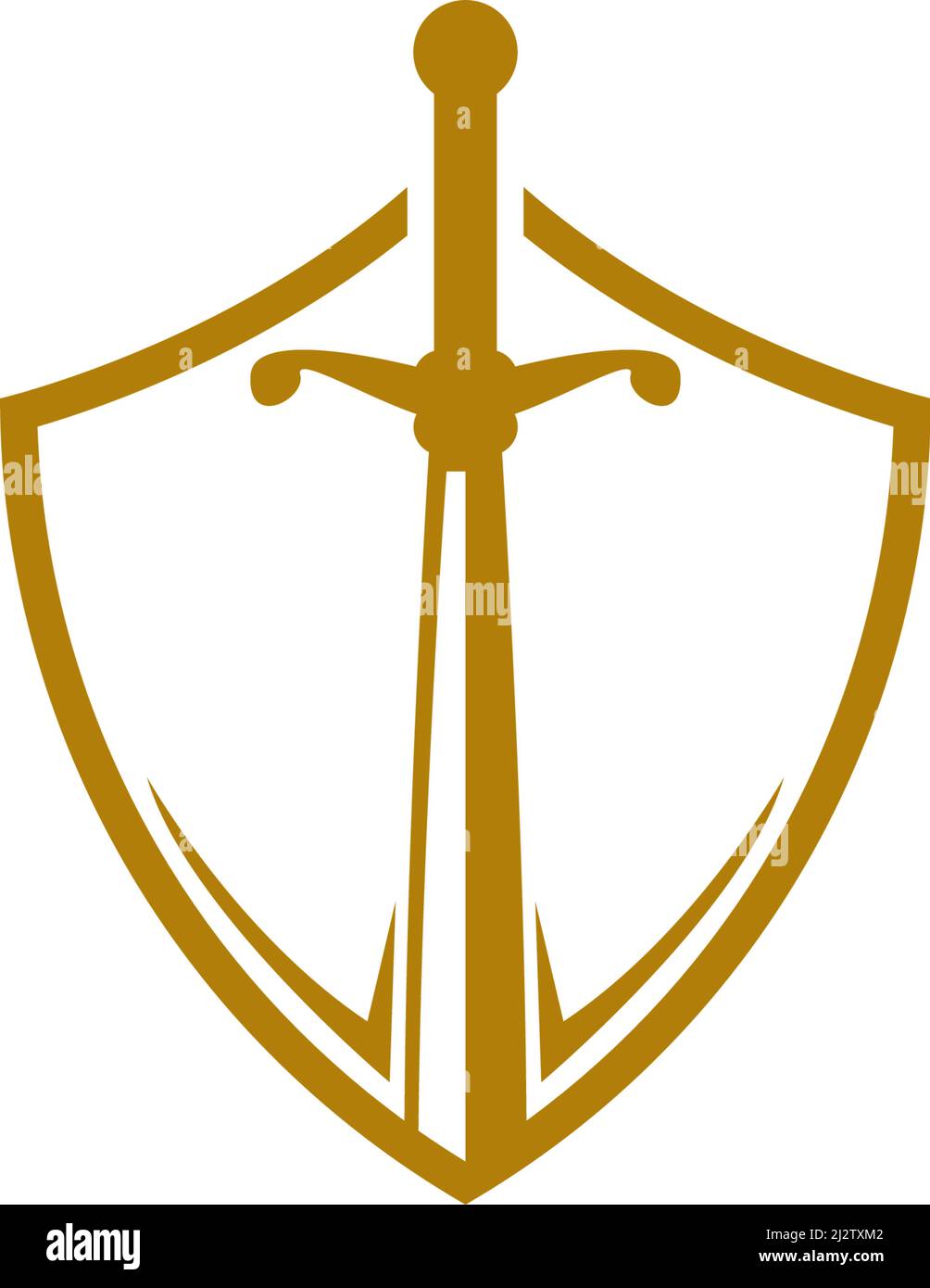 Sword logo vector flat design Stock Vector Image & Art - Alamy