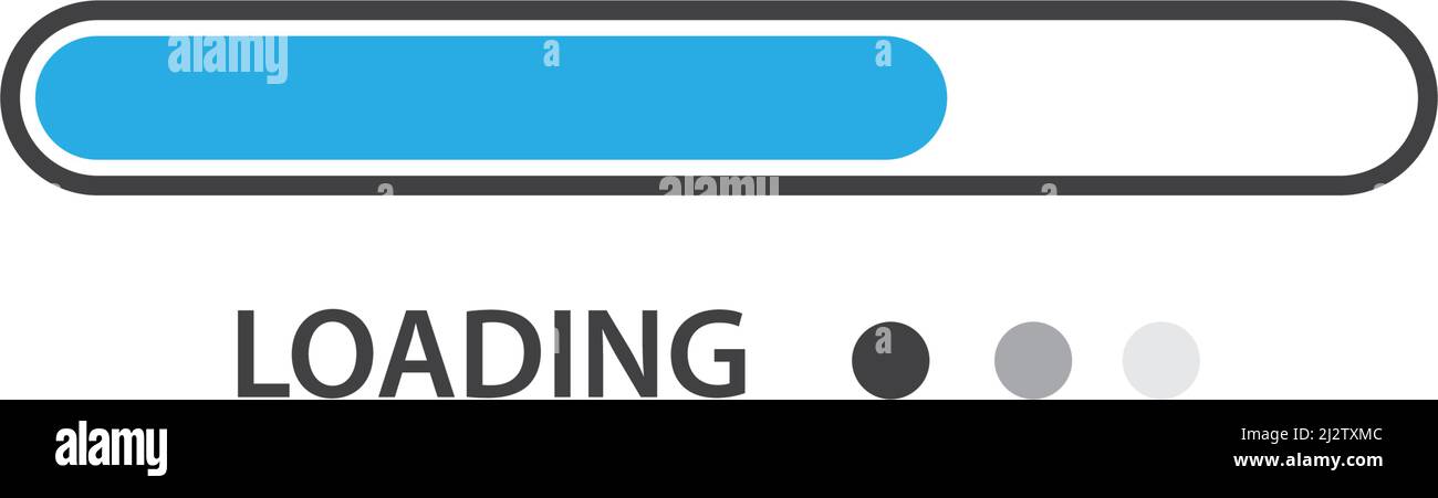 Loading indicator icon vector flat design Stock Vector Image & Art - Alamy