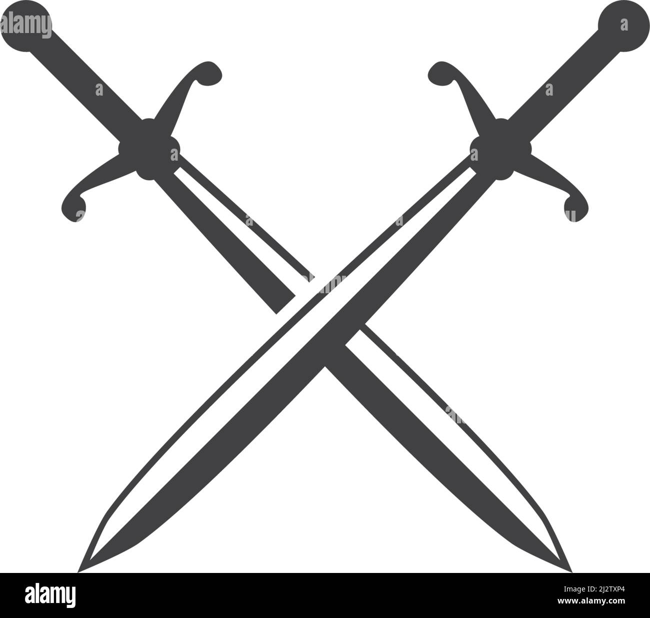 Sword logo vector flat design Stock Vector Image & Art - Alamy