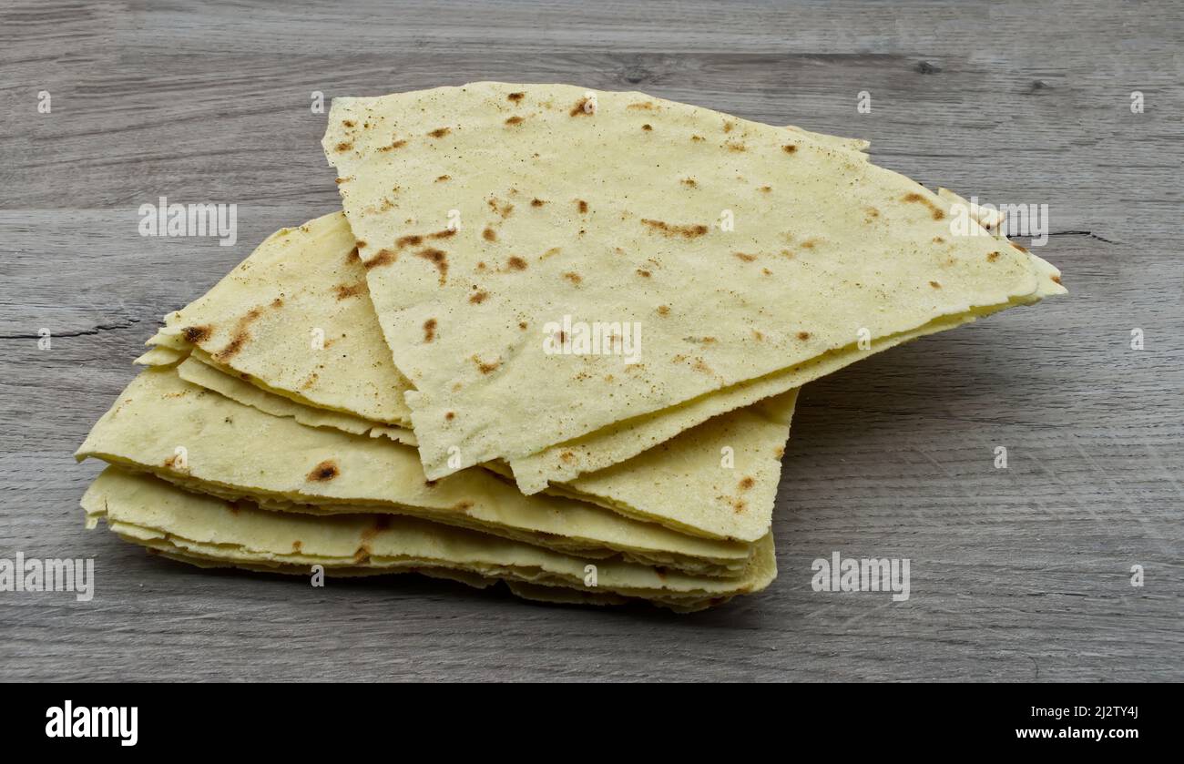 Carasau bread. Pane Carasau, traditional flatbread of Sardinia ...