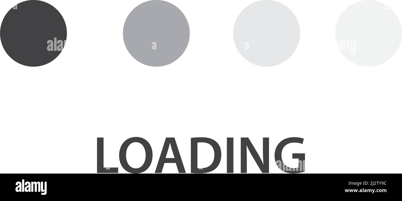 Loading indicator icon vector flat design Stock Vector Image & Art - Alamy
