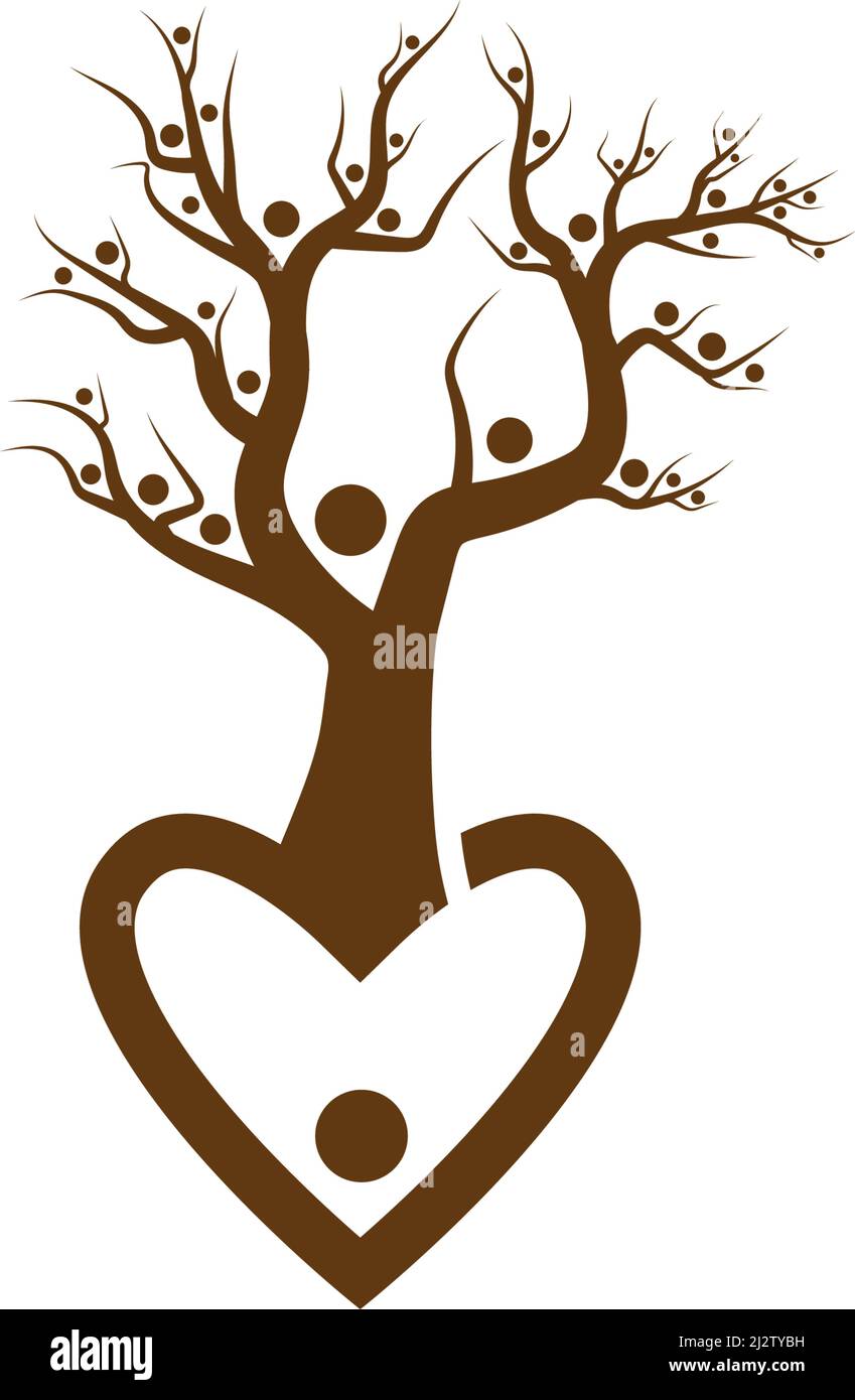 family tree logo template vector illustration Stock Vector Image & Art ...