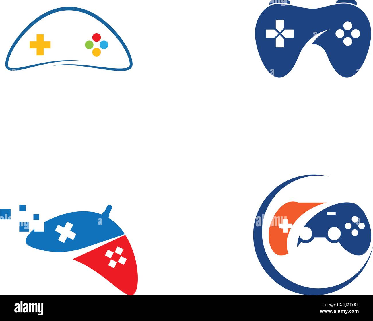 Joystick logo illustration vector template Stock Vector Image & Art - Alamy