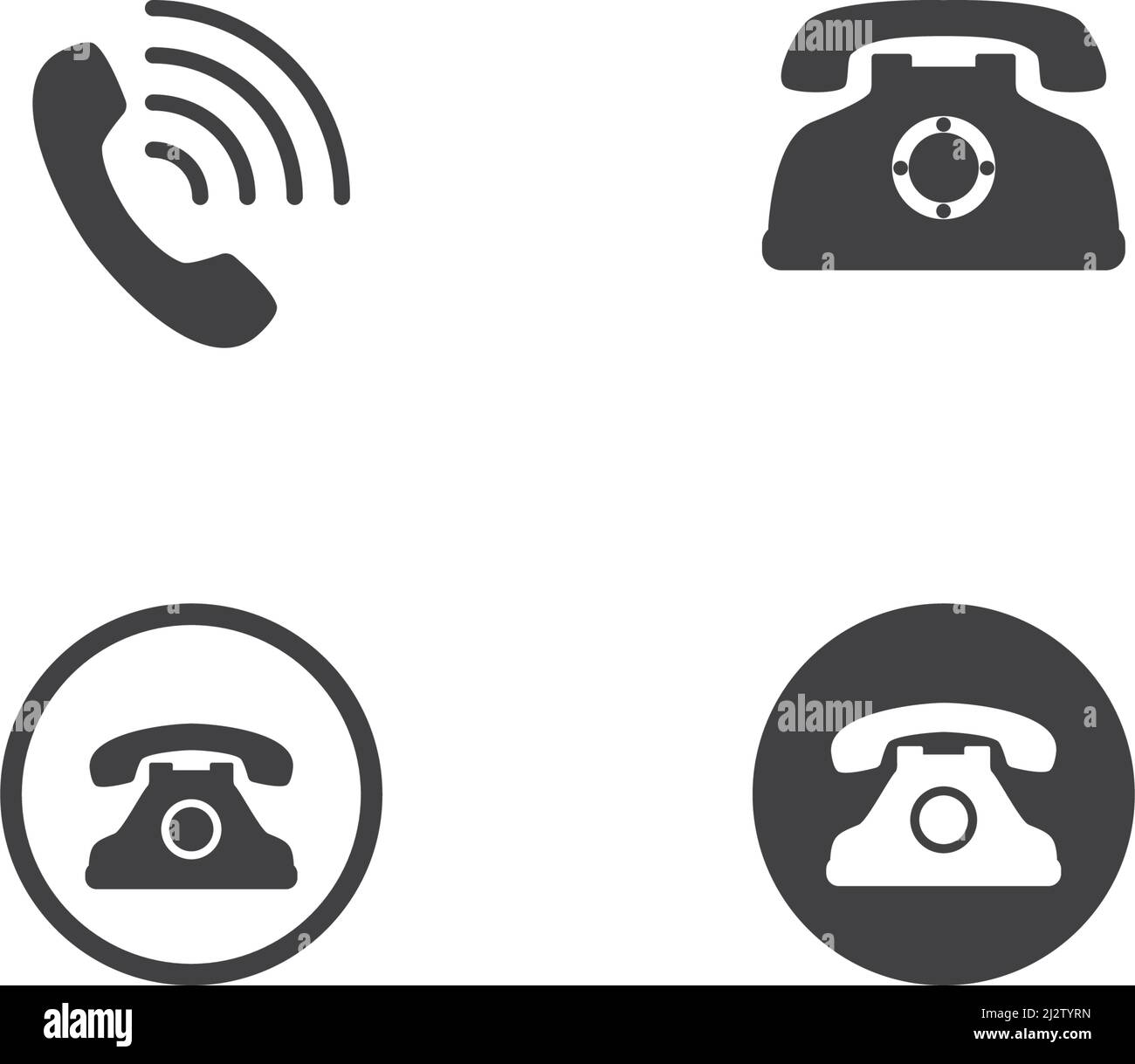 Call logo vector hi-res stock photography and images - Alamy