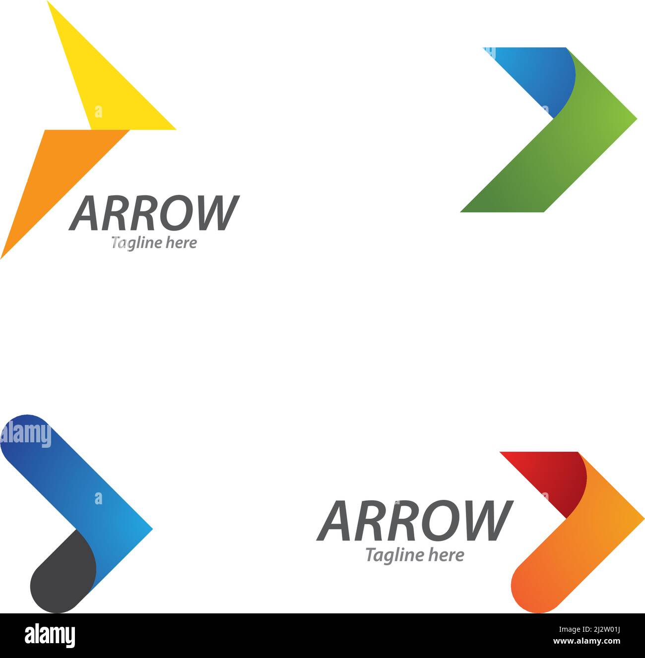 Arrow logo design vector template Stock Vector Image & Art - Alamy