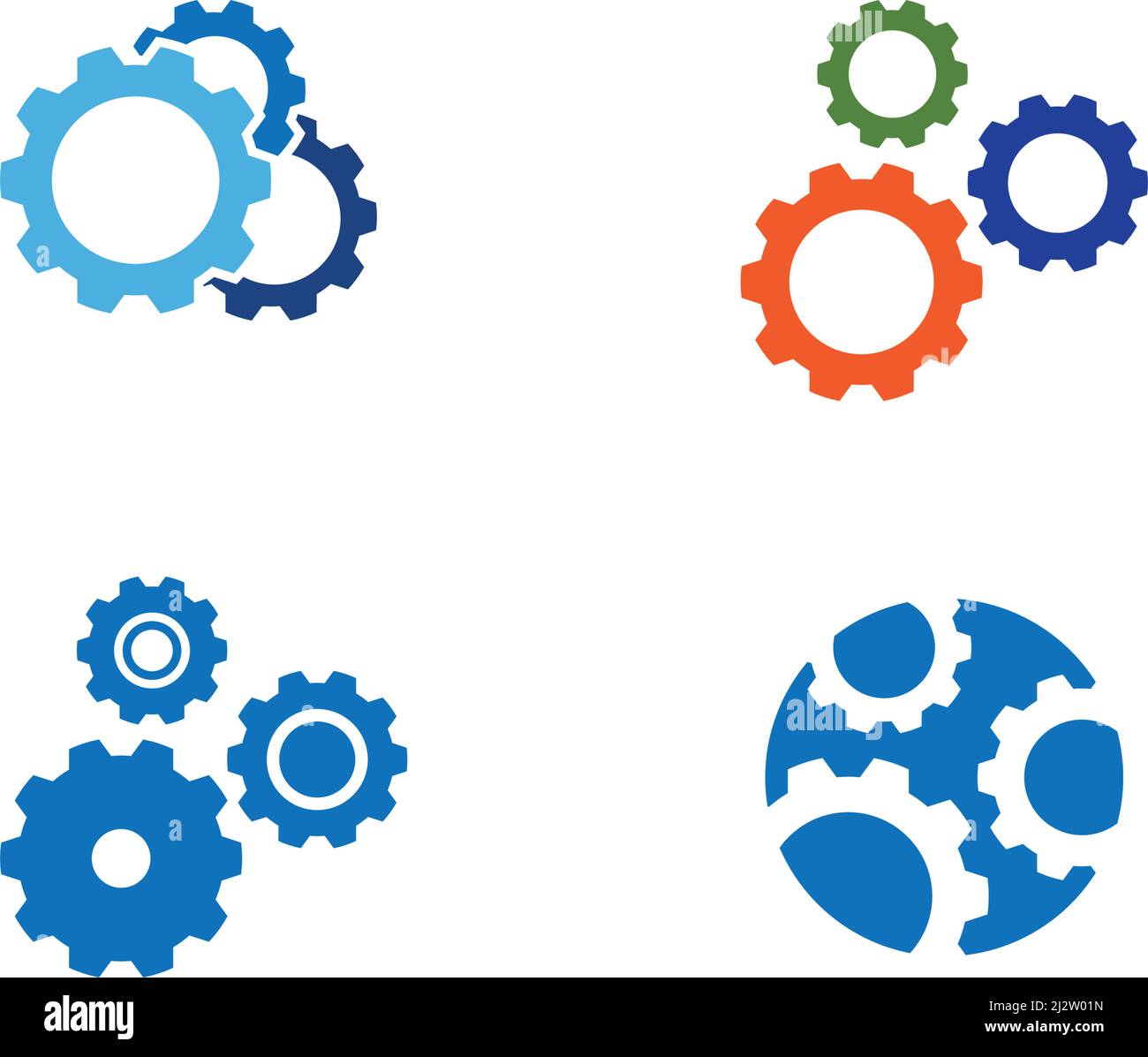 Gear Logo Template vector icon illustration design Stock Vector Image ...