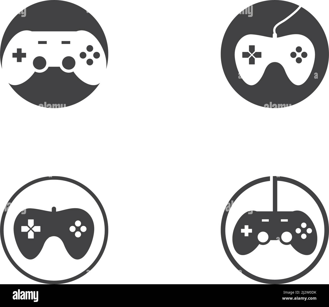 Joystick logo illustration vector template Stock Vector Image & Art - Alamy