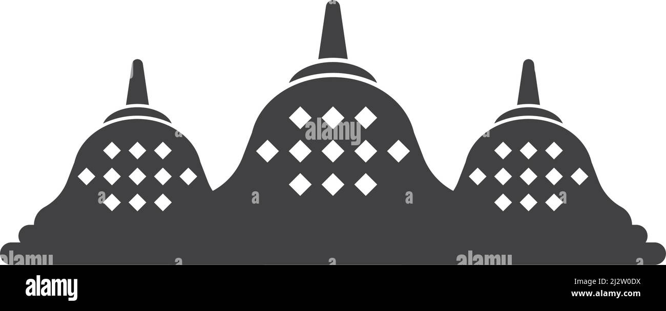 Stupa temple logo flat design vector Stock Vector Image & Art - Alamy