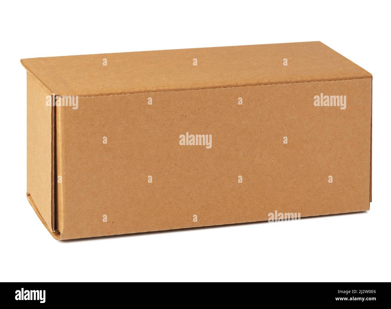 Brown cardboard box isolated on white background Stock Photo - Alamy