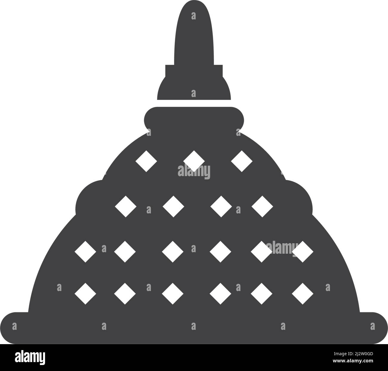 Stupa temple logo flat design vector Stock Vector Image & Art - Alamy