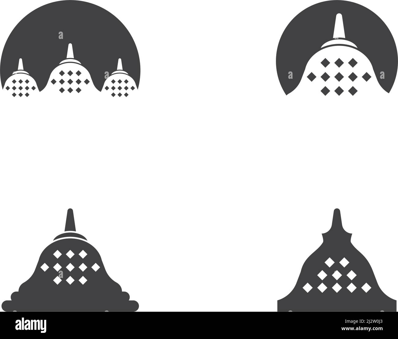 Stupa temple logo flat design vector Stock Vector Image & Art - Alamy