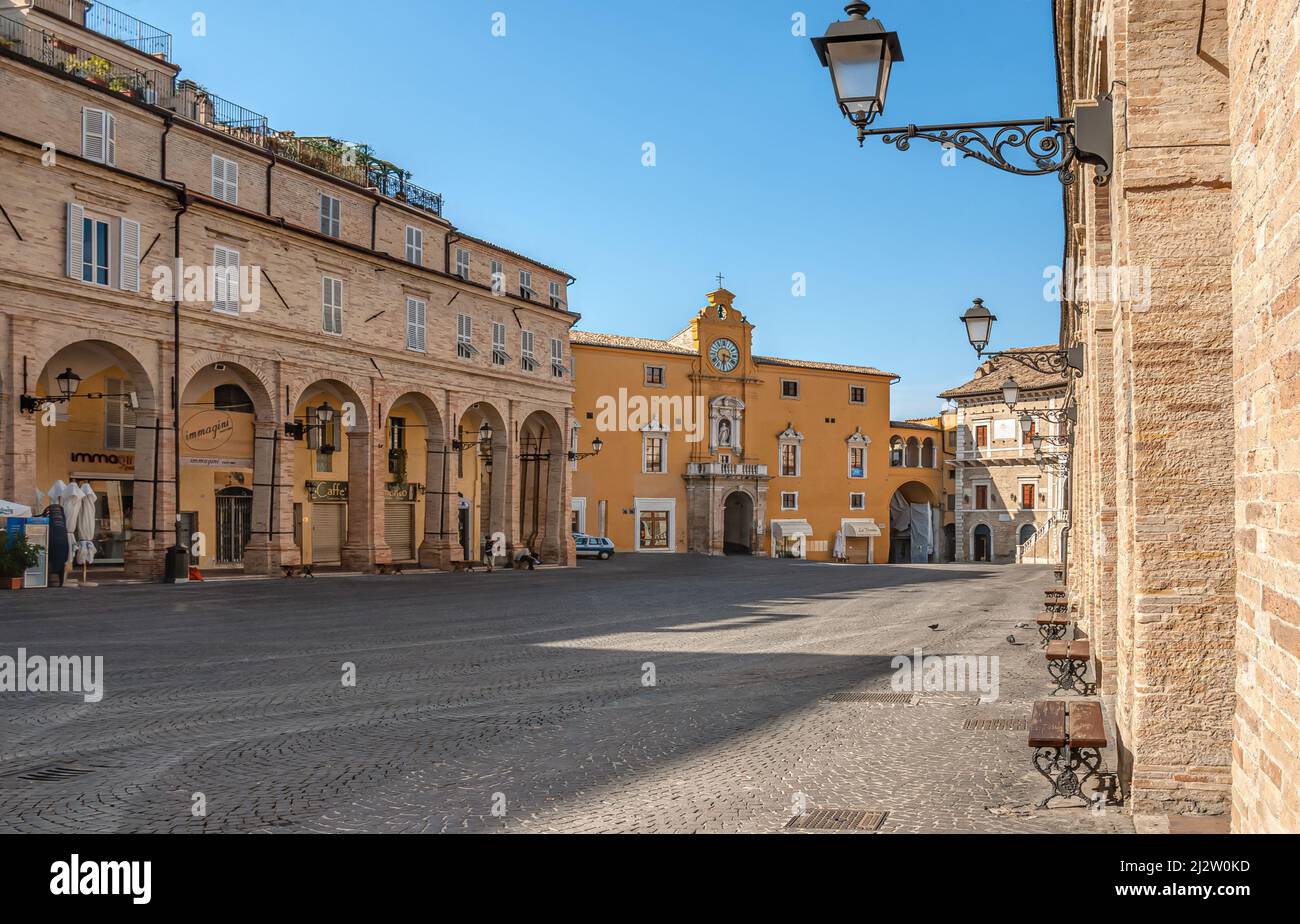 Historic town center of Fermo, Marche, Italy Stock Photo - Alamy