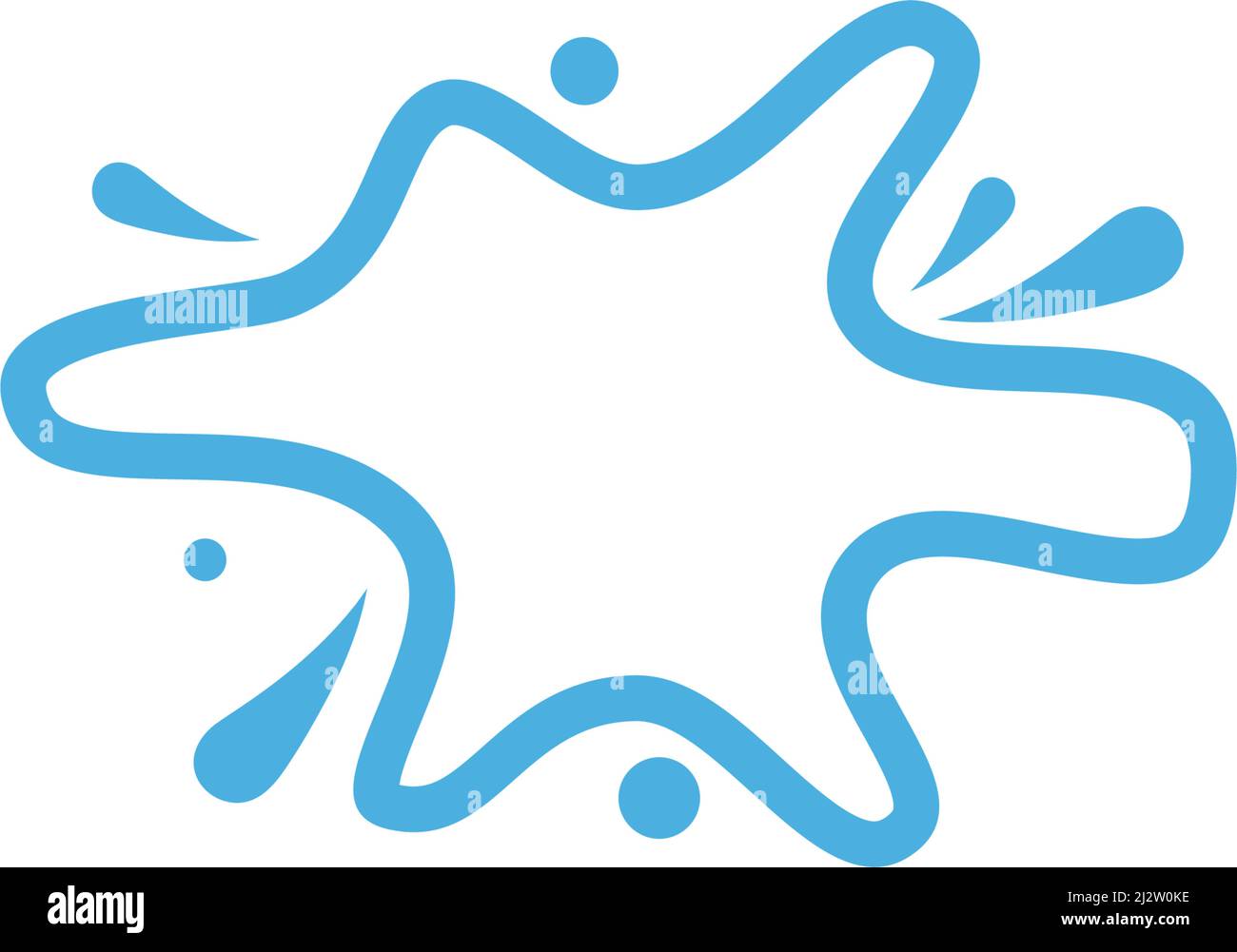 Water splash illustration vector flat design Stock Vector Image & Art ...