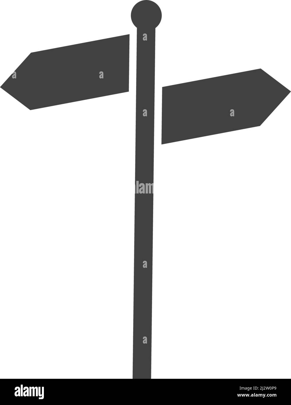 Three way signpost Stock Vector Images - Alamy