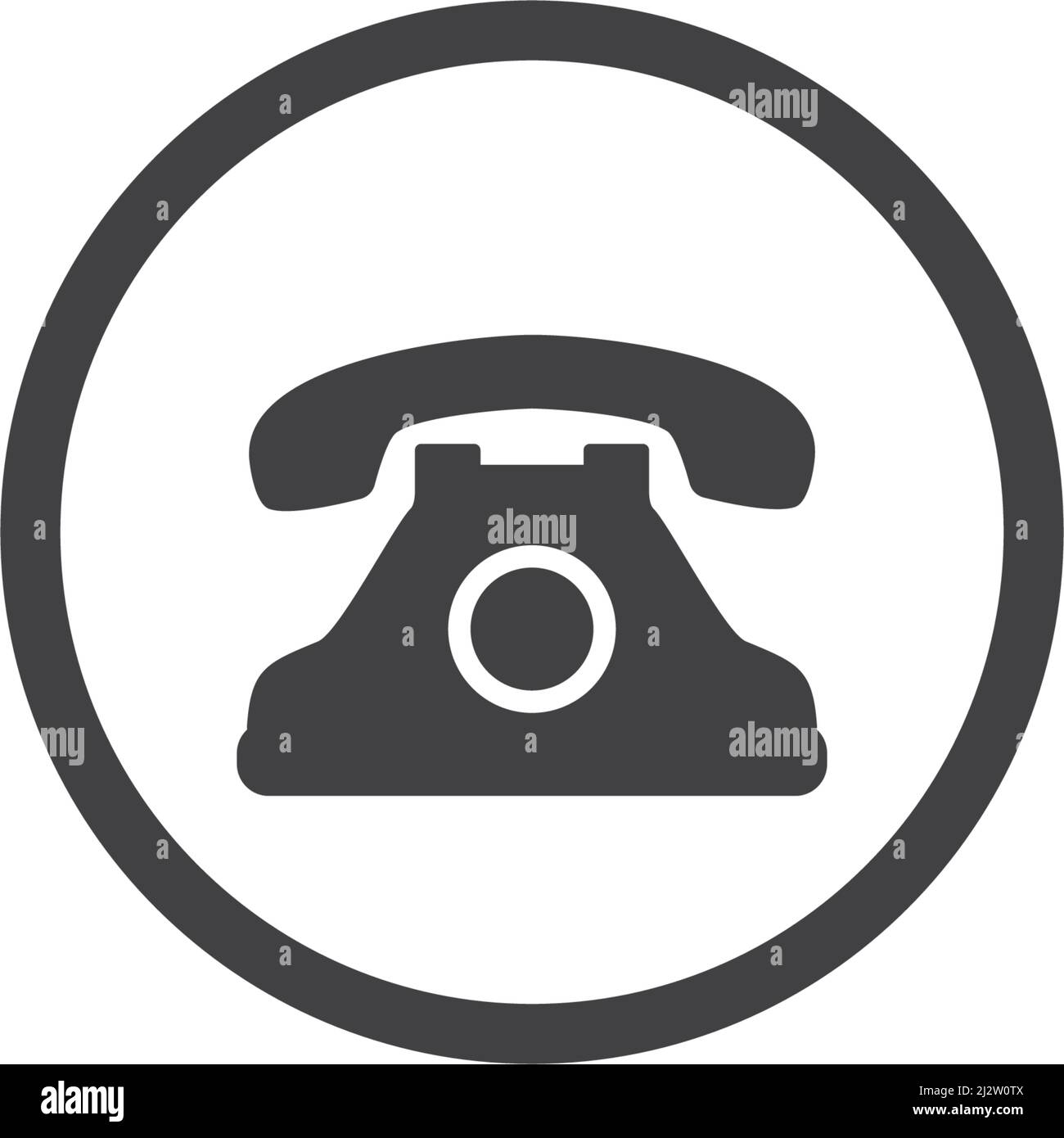 Telephone icon customer service call logo vector flat design Stock ...