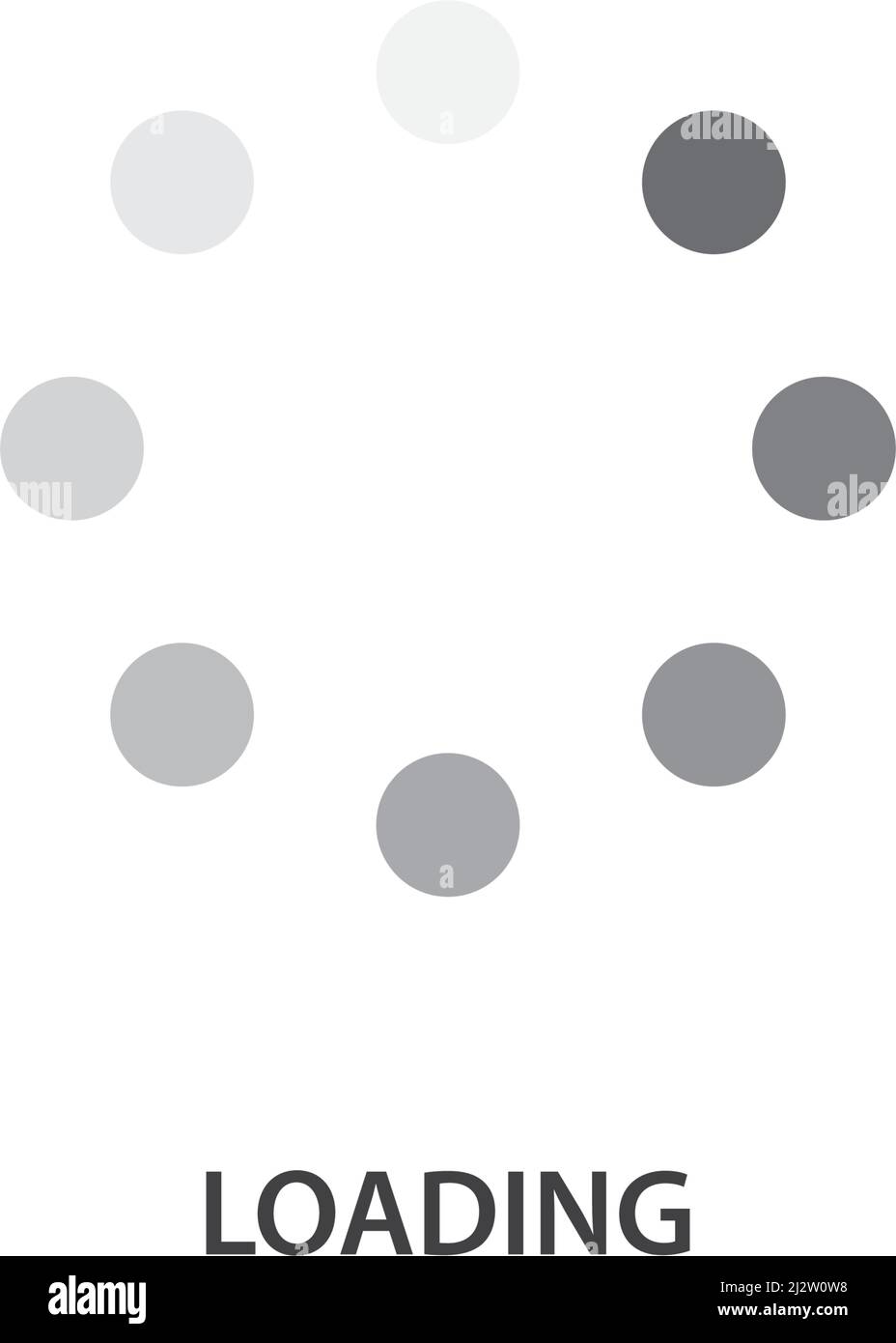 Loading indicator icon vector flat design Stock Vector Image & Art - Alamy