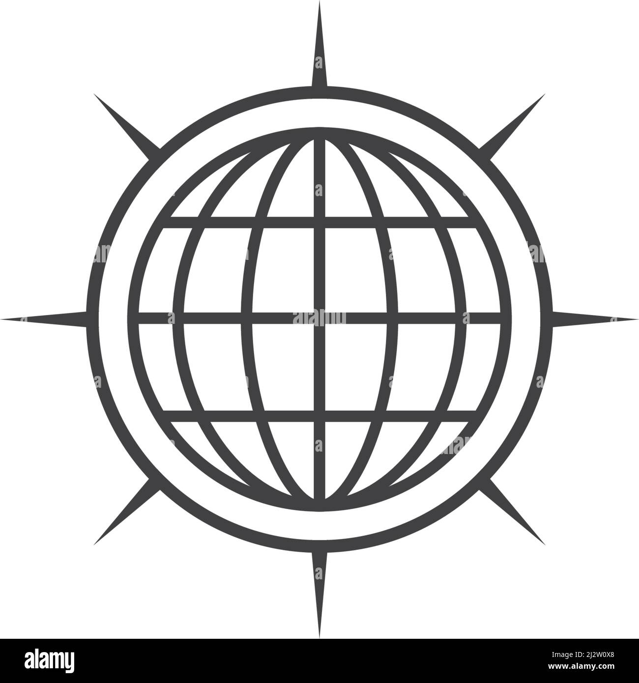 Globe technology ilustration logo icon vector template Stock Vector ...